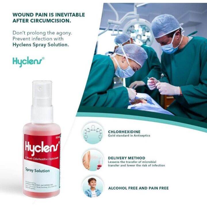 Hyclens Wound Spray Solution 60mL | Lazada PH