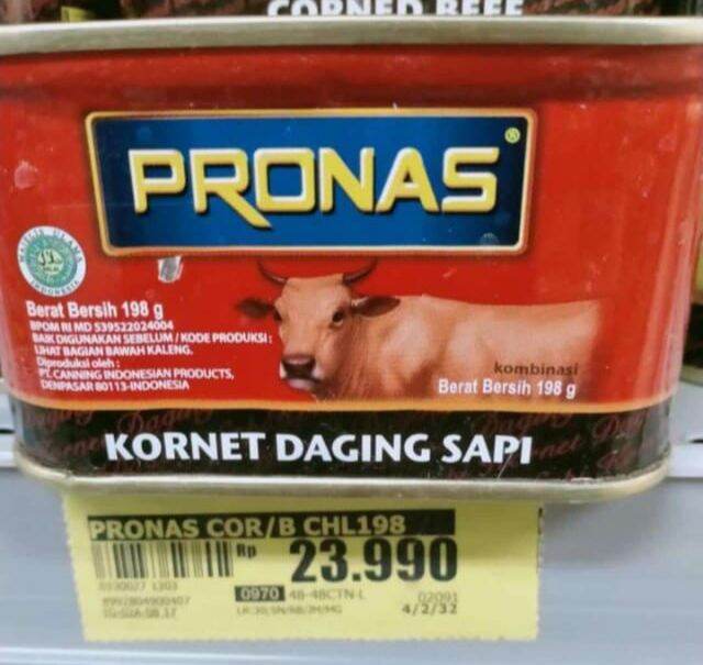 Pronas Kornet Daging Sapi 198gr | Lazada Indonesia
