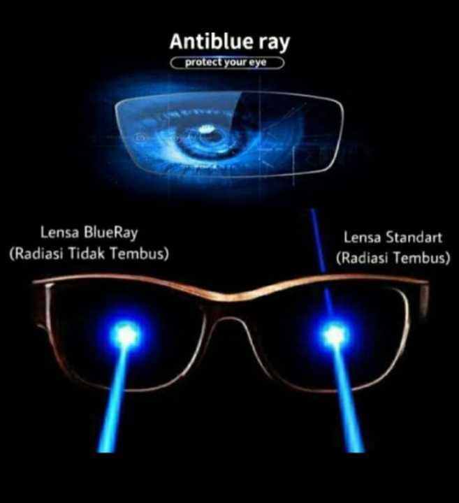 lensa kacamata anti radiasi bluerey | Lazada Indonesia