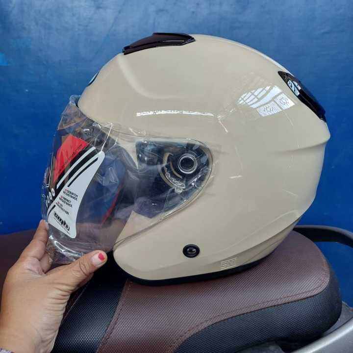helm dyr Osaka cream glossy | Lazada Indonesia