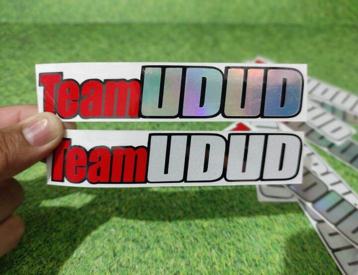 Sticker team udud cutting 12x2,5cm stiker variasi dan acesoris motor ...