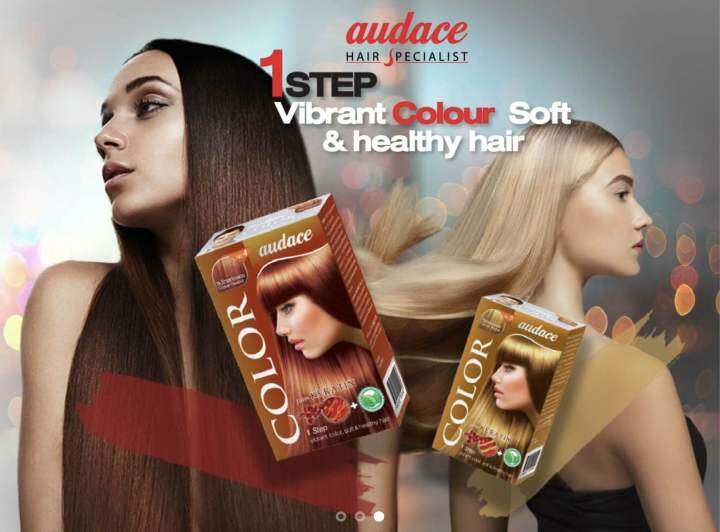 Audace Color ออด๊าซคัลเลอร์ ยาย้อมผมปิดหงอกได้ ยาย้อมผมสีแฟชั่น 30ml. 1 ...