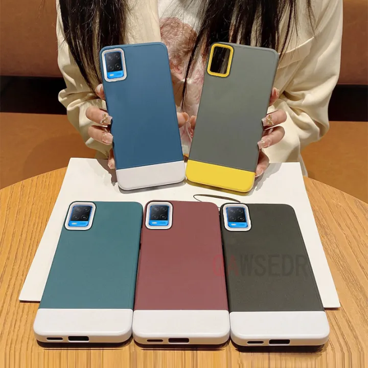 QAWSEDR กรณีสำหรับ VIVO Y35 Y22s สีคมชัด2022การออกแบบใหม่โทรศัพท์ปลอก ...