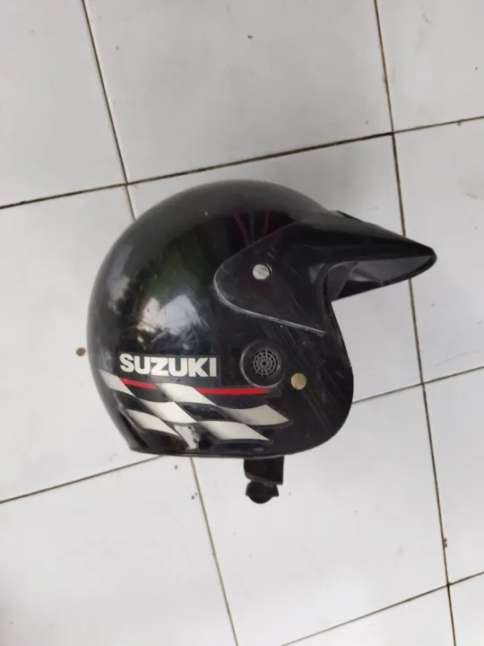 helm jadul suzuki original | Lazada Indonesia