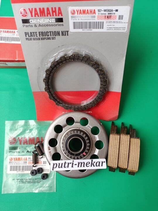 MANGKOK GANDA KOMPLIT 24T (IS7) YAMAHA ORIGINAL JUPITER MX OLD 135 CC , KELENGKAPAN PRODUK ...