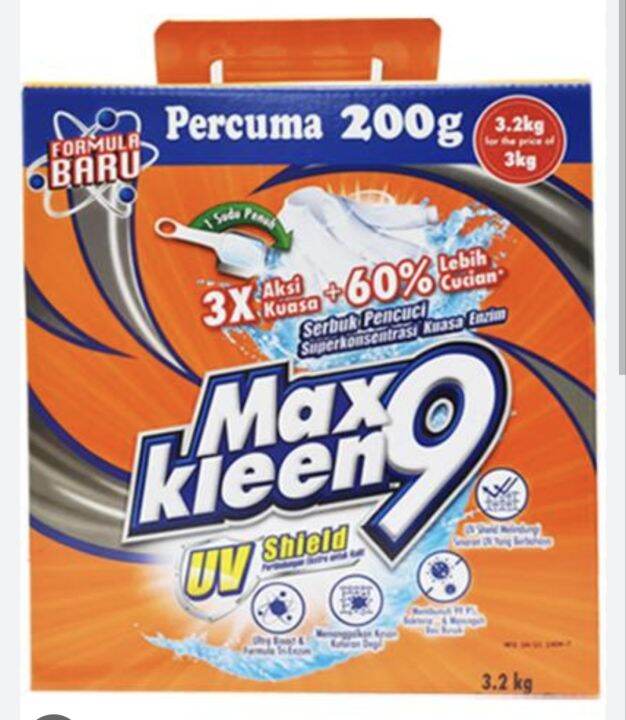 Maxkleen 9 UV Shield Powder Detergent | Lazada