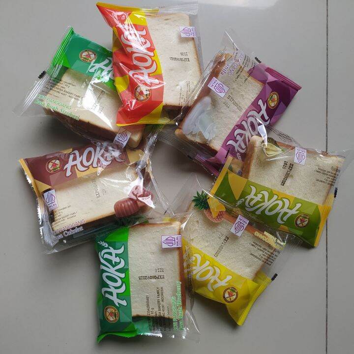 AOKA ROTI PANGGANG varian 7 rasa/jajanan ringan cemilan | Lazada Indonesia