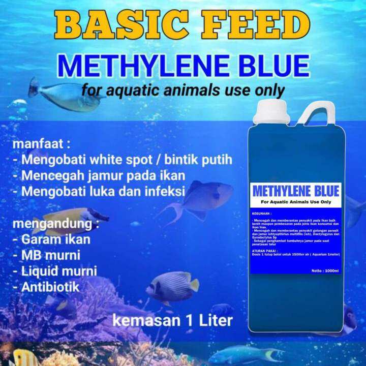 Obat ikan biru methylene blue 1 liter / methylene blue / metylene blue ...