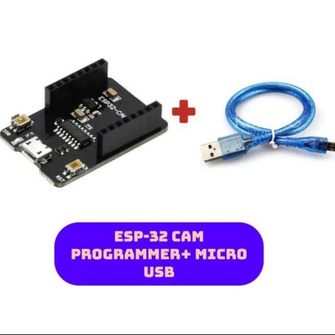 esp-32 cam esp32 camera downloader program with usb micro kabel ...