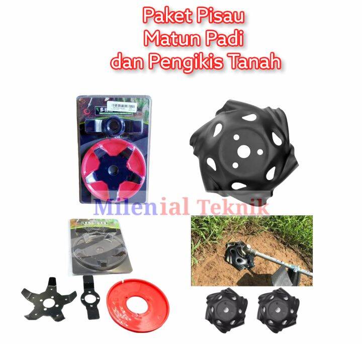 Pisau Matun Penyiang Gulma Padi dan Pisau Pengikis Tanah Potong Rumput ...