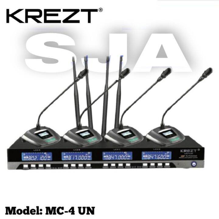 KREZT MC4 UN Microphone Mikrofon Mic Wireless Podium Krezt MC 4 UN ...