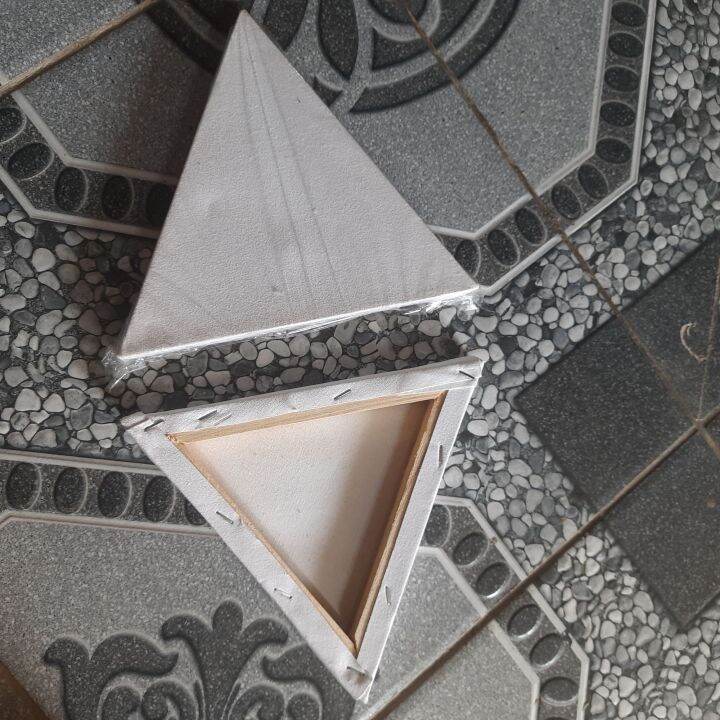 kanvas lukis persegi tiga 20cm canvas custom persegi alat lukis kanvas ...