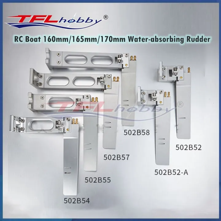 TFL RC Boat High Precision Rudders 160mm/165mm/170mm Aluminum Alloy ...