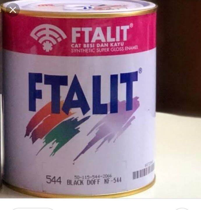 FTALIT HITAM DOFF 1 KG CAT KAYU DAN BESI cat minyak all farian | Lazada ...
