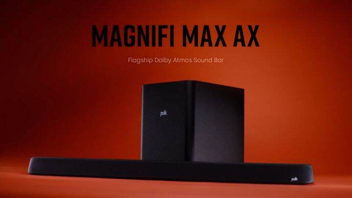 Polk MAGNIFI MAX AX FLAGSHIP 5.1.2 DOLBY ATMOS / DTS:X SOUND BAR SYSTEM ...