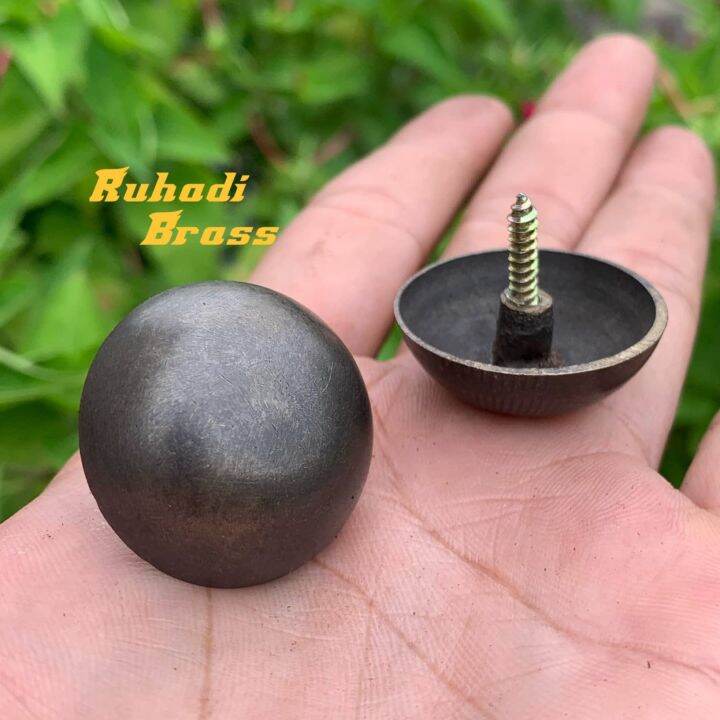 Paku payung / Paku pines kuningan antik motif drat polos 3 cm | Lazada ...