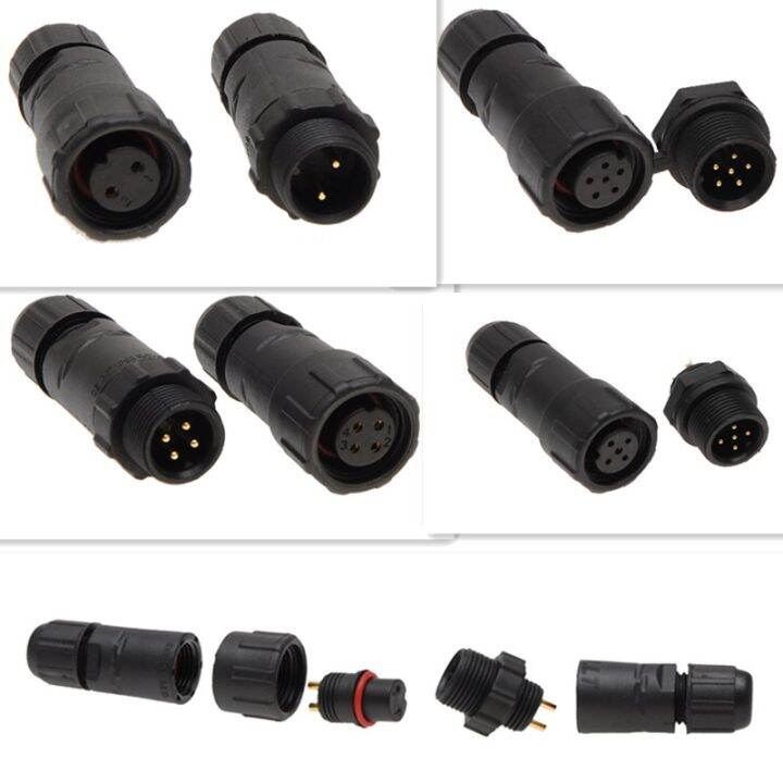 M14 Welding 2-8 Core Waterproof Aviation Connector, Line-to-Line ...