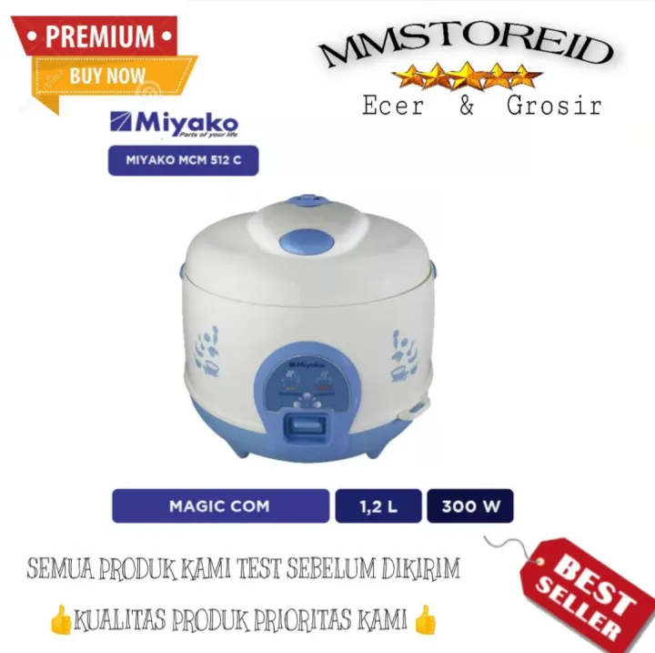 MM - Miyako MCM 512 Magic Com 1.2 Liter 3in1 300watt / Miyako Magic Com ...