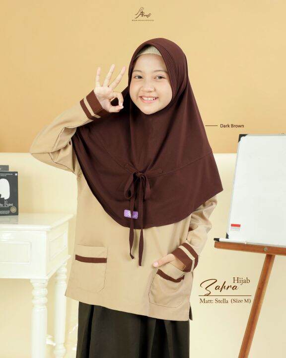Arrafi Zahra Hijab by Ar Rafi Hijab Jilbab Sekolah Anak Size M Jilbab anak SMP tali bagian depan ...
