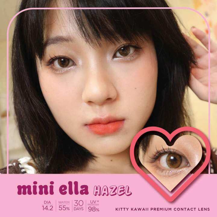 คอนแทคเลนส์ รุ่น mini Ella สี ฮาเซล/Hazel ยี่ห้อ Kitty Kawaii มีค่า ...