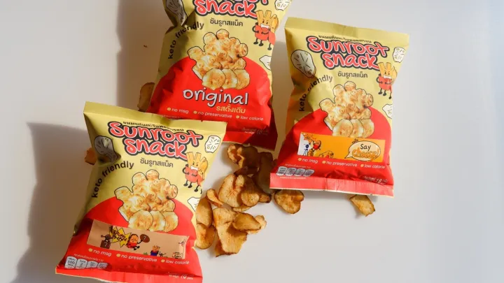 Sunroot Snack set A (ขนมแก่นตะวันทอดกรอบชุดA คละรส 3 ถุง) | Lazada.co.th