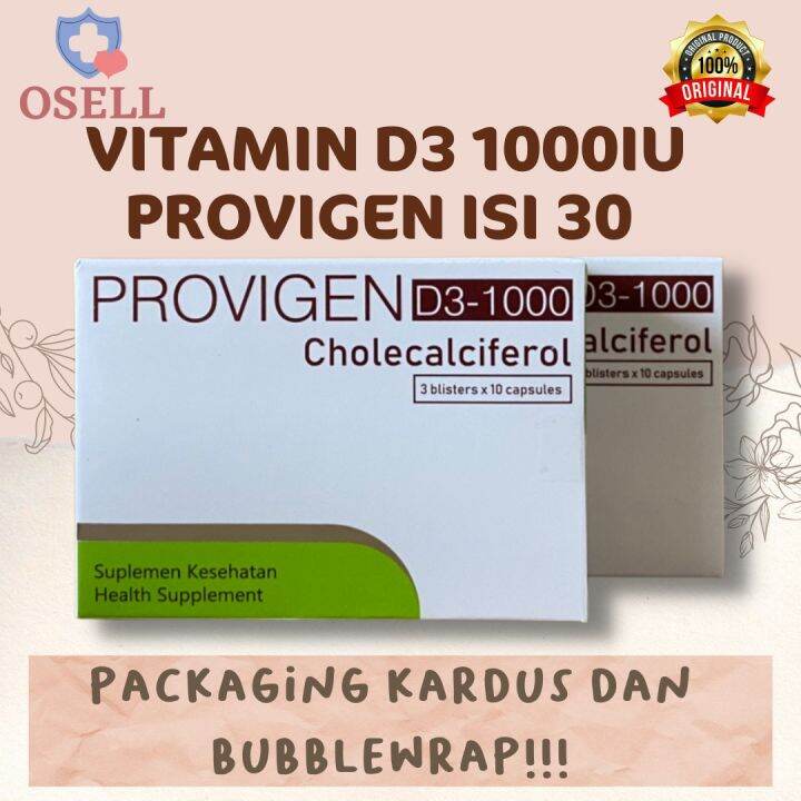 vitamin d3 1000IU provigen isi 30 | Lazada Indonesia