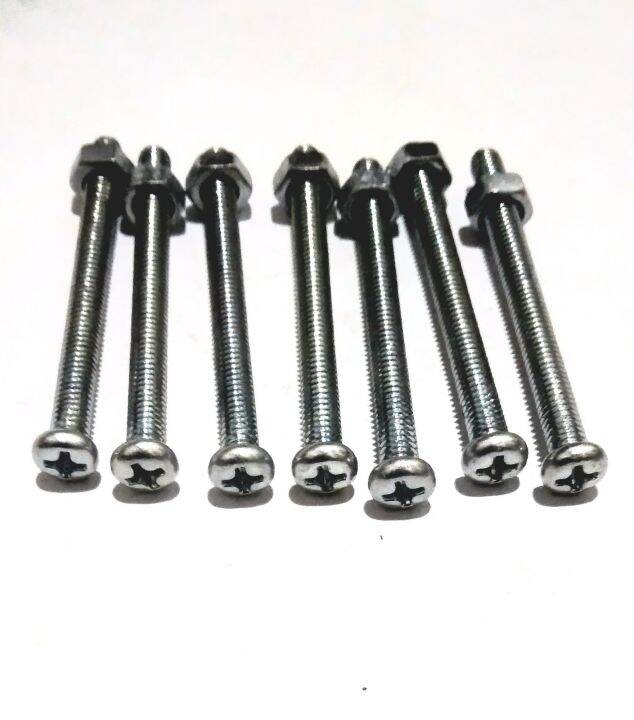 PAKET 50 PCS MUR BAUT JP M4 × 45 KEPALA OBENG PLUS DIAMETER DRAT 4mm PANJANG 45mm | Lazada Indonesia