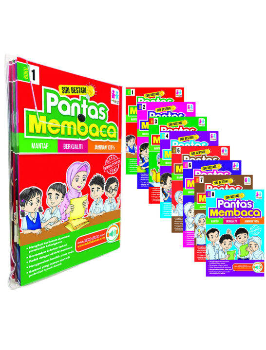 Siri Buku Pantas Membaca (8 Buku Dalam 1SET ) / Set Hadiah / Buku Kanak ...