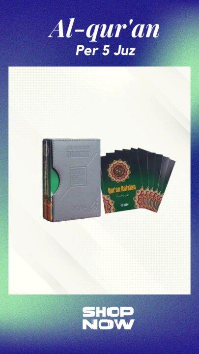 Al Quran Hafalan Mujazza Per 5 Juz Rubu Ukuran B7 Saku Box Kulit Tanpa ...