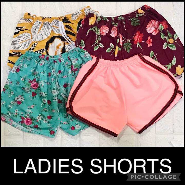 korean floral raffle dolphin shorts for ladies | Lazada PH