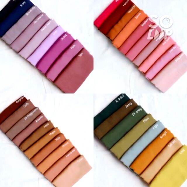 Bella Square Polycotton kualitas bagus Bella Square / Hijab Bella ...