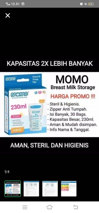 Kantong Asi | Plastik Asi | Tempat Asi | Breast Milk Storage | Lazada ...