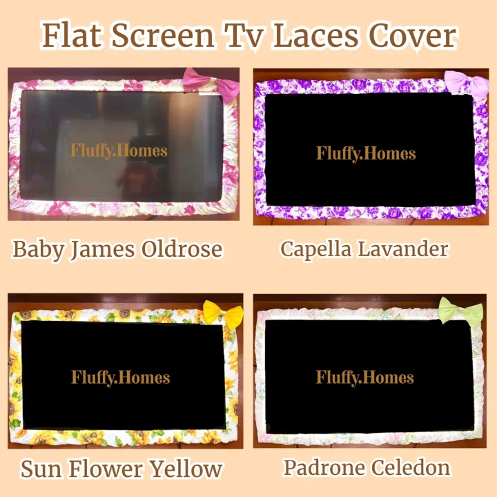 Flat Screen Tv Lace Cover Floral Geena Printed | Lazada PH