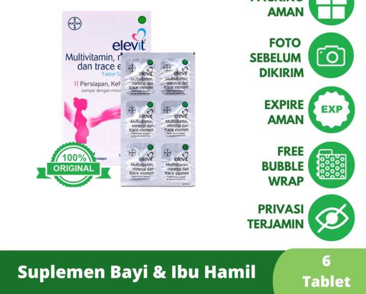 elevit multivitamin ibu hamil box 30 kaplet | Lazada Indonesia
