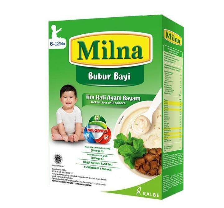 MILNA BUBUR BAYI TIM HATI AYAM BAYAM 120 gram makanan bergizi untuk ...