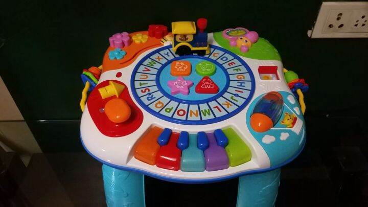 winfun Letter Train & Piano Activity Table โต๊ะกิจกรรมเด็ก | Lazada.co.th