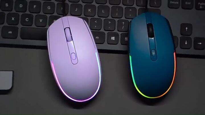 SEENDA Wired Mouse With LED RGB Backlit,Ultra-thin optical USB Mice ...