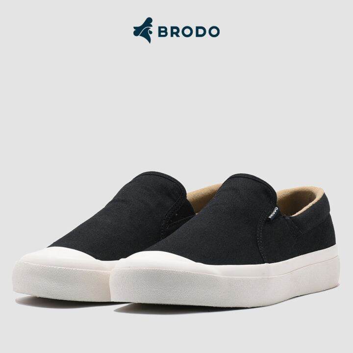 BRODO - Sneakers Vantage V2 Slip On Black | Lazada Indonesia