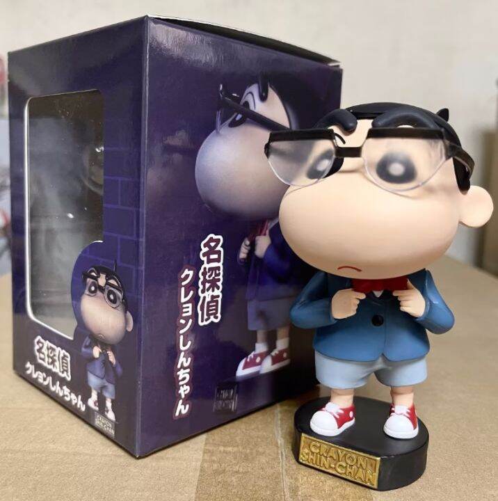 Fastshipment Anime Crayon Shin-chan COS Detective Conan PVC Action ...