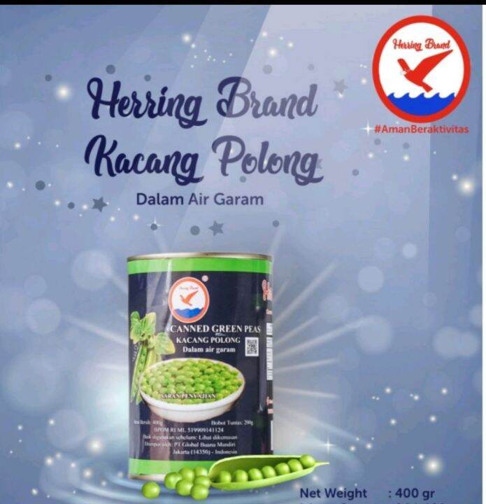 kacang polong kaleng herring brand | Lazada Indonesia