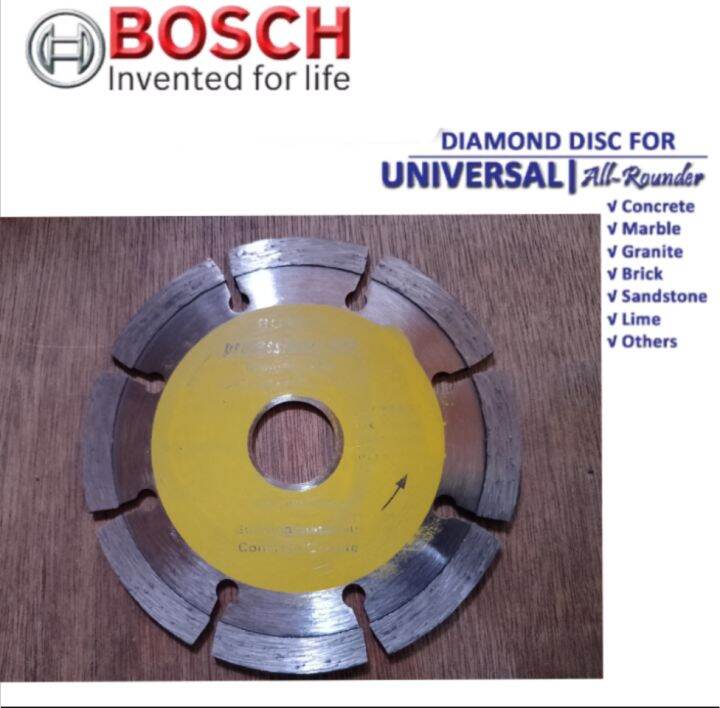 BOSCH DIAMOND CUTTER 4" DIAMOND CUTTING DISC UNIVERSAL SEGMENTED FOR ...