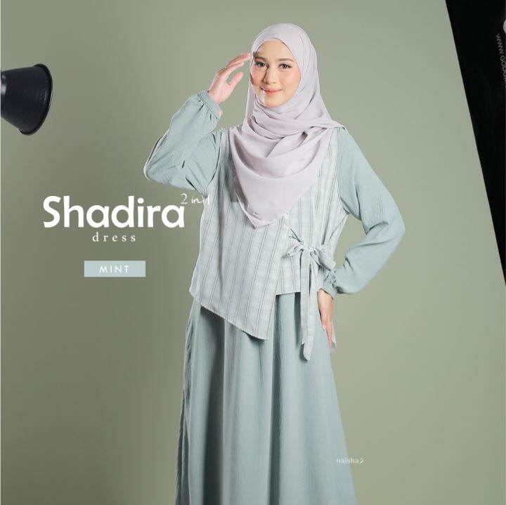 shadira Dres /gamis 2 in 1/gamis kekinian 2023 | Lazada Indonesia