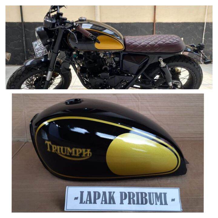 Tangki custom triumph polos japstyle bober scrambler tracker caferacer ...