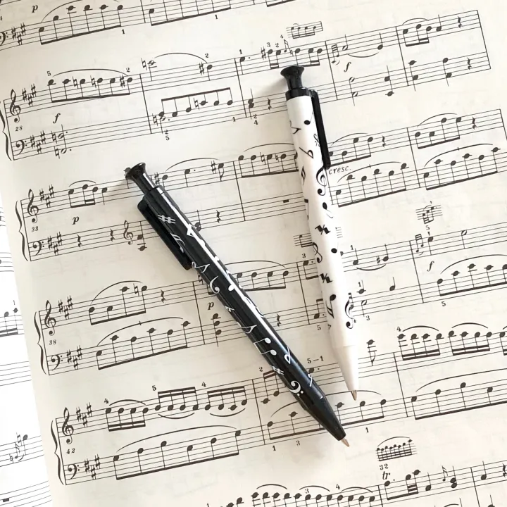 Music Stationery Pen Music Notes and Piano Keyboard Design 音乐文具音符圆珠笔 ...