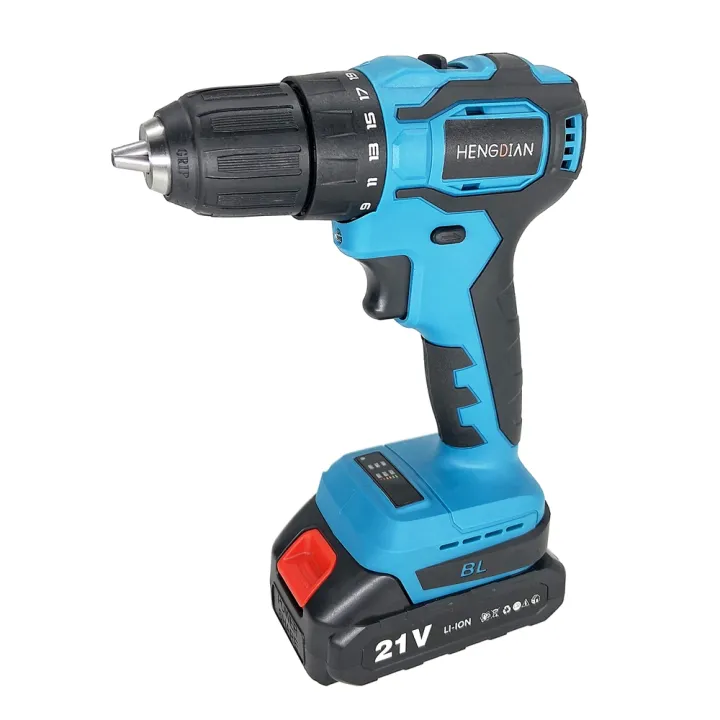 Brushless Electric Drill 3/8-Inch Cordless Rechargeable Screwdriver ...