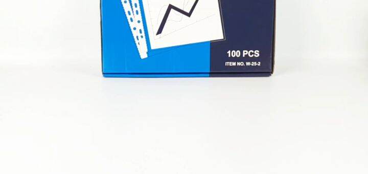 Bindermax Sheet Protector 11-Hole Pocket A4, Short 100 PCS clear sheet ...