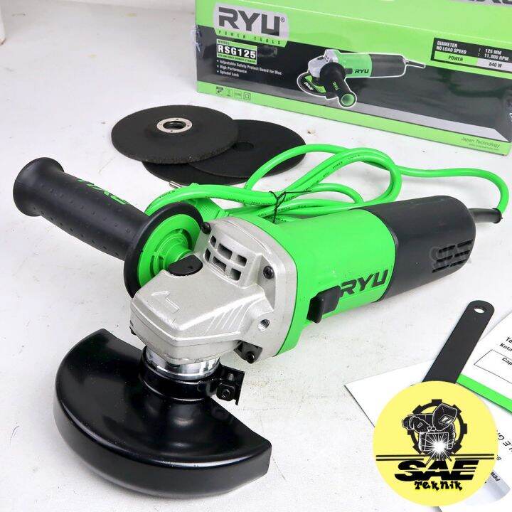 Mesin Gerinda RYU RSG125 Grinda Tangan 5 inch RYU Rsg 125 | Lazada ...