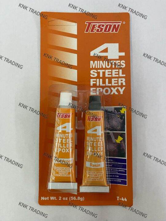 TESON T-44 4 Minutes Steel Filler Epoxy 56.8G (Resin & Hardener) | Lazada
