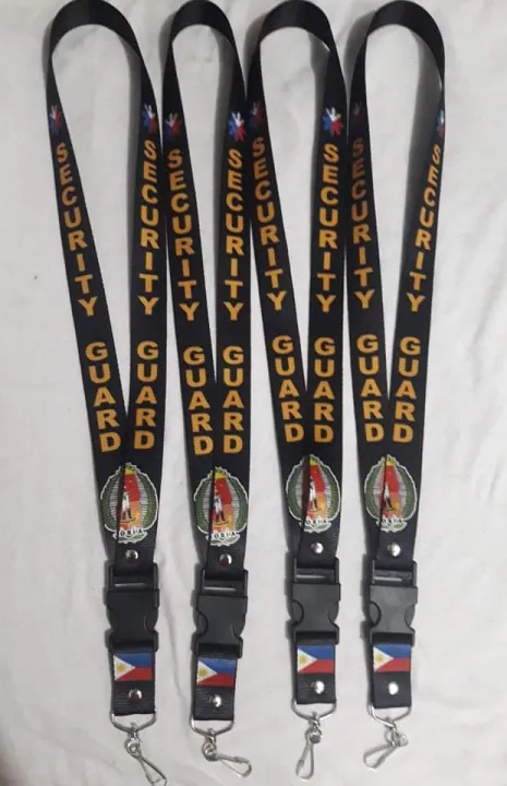SECURITY GUARD LANYARD DESIGN ID LACE/ID SLING(good quality) | Lazada PH