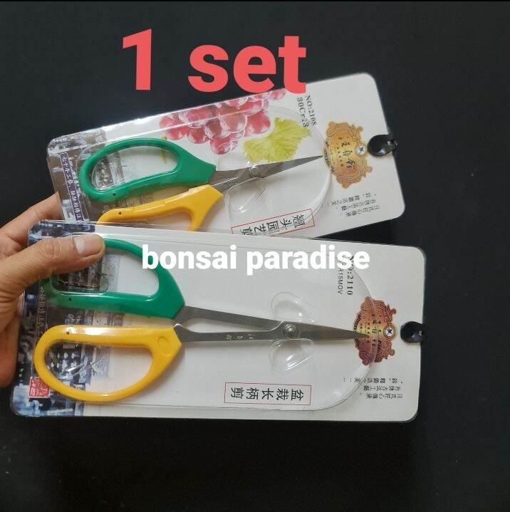 gunting pokok bunga 1 set (2 unit) gunting bonsai 盆景剪刀 garden shear 切花 ...